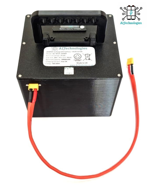 24V 18Ah LiFePo4 Battery Pack 8S3P with Charger, 40A BMS, for DIY, ebi ...