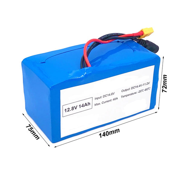 12V 12Ah LiFePo4 Battery Pack 12.8V 4S2P with 40A Balanced BMS for DIY ...
